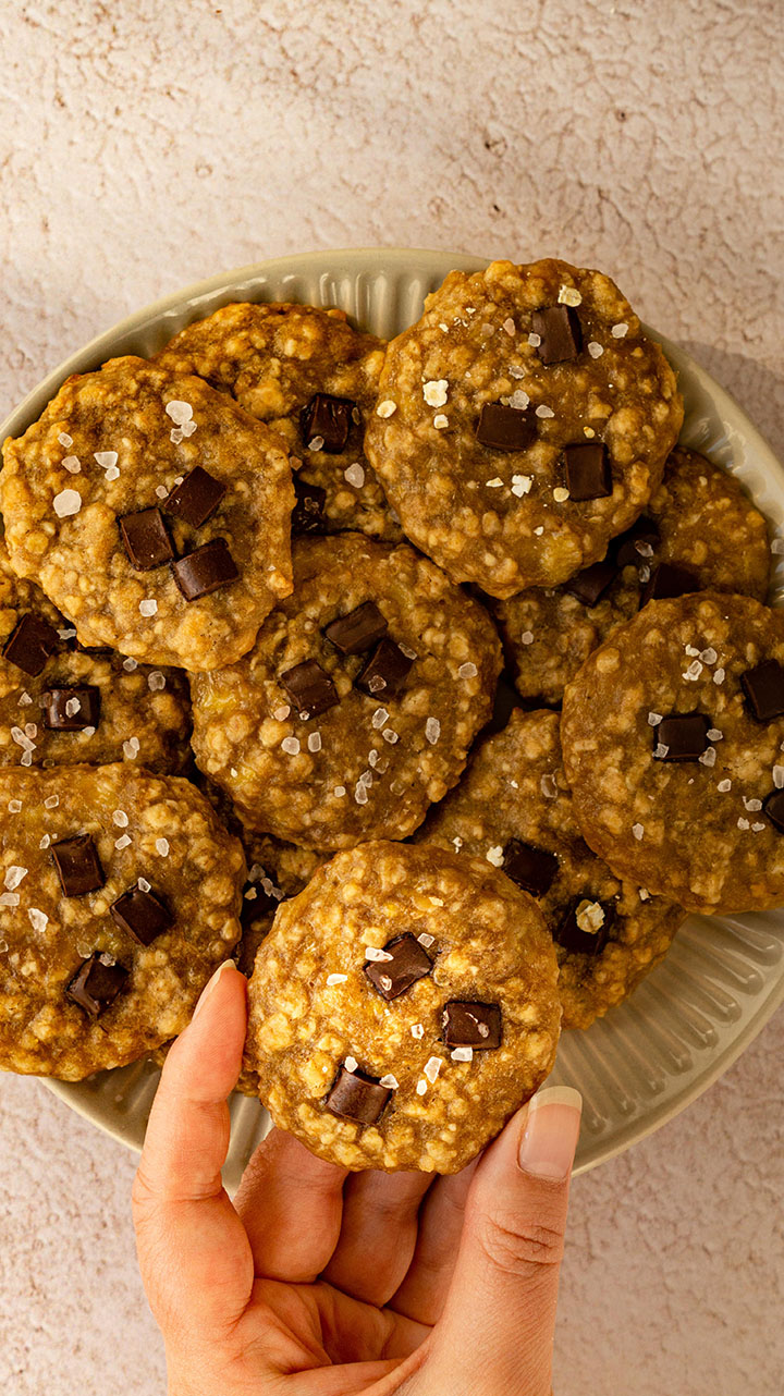 Vegane Bananen Kekse mit Haferflocken – Use Your Food